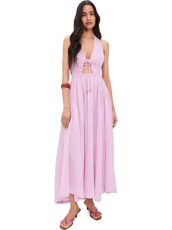 Free People Angel Maxi Dress - Lilac Bouquet
