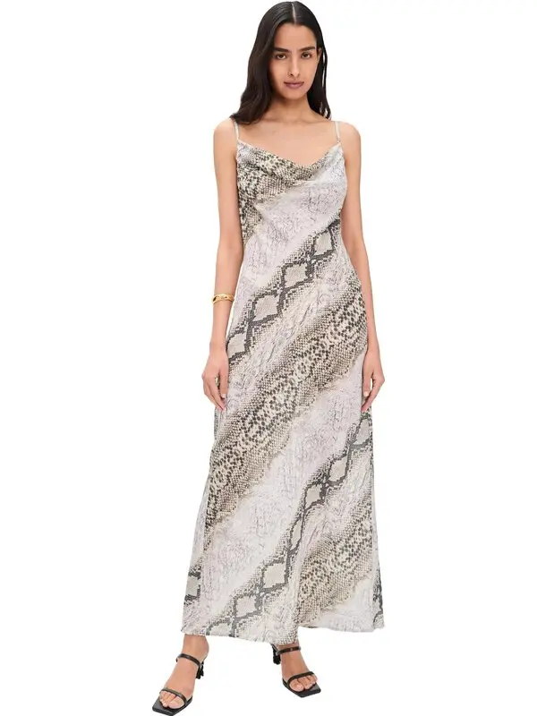 MADISON THE LABEL Fontana Maxi Dress - Snake Print