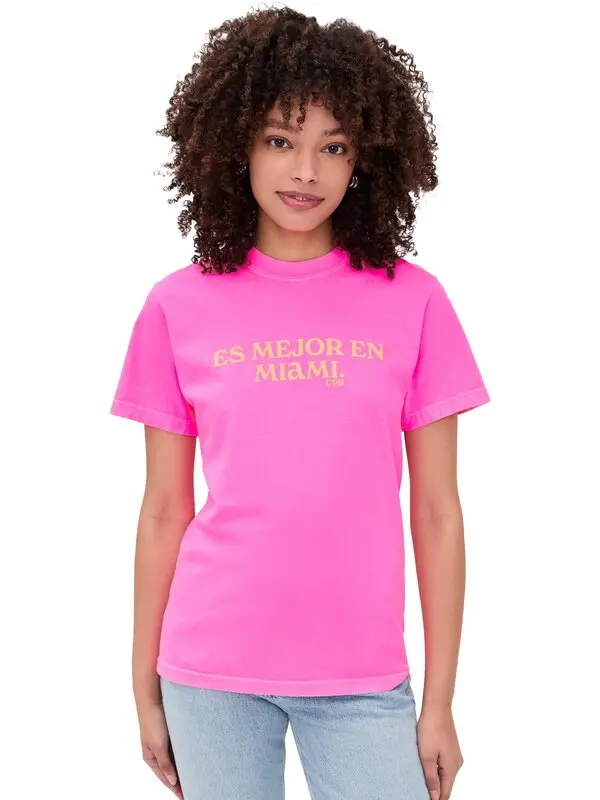 CONIGLIO PALM BEACH Miami Tee - Pink