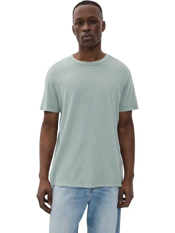 Marine Layer Signature Sea Change Crew Tee - Iceberg Green