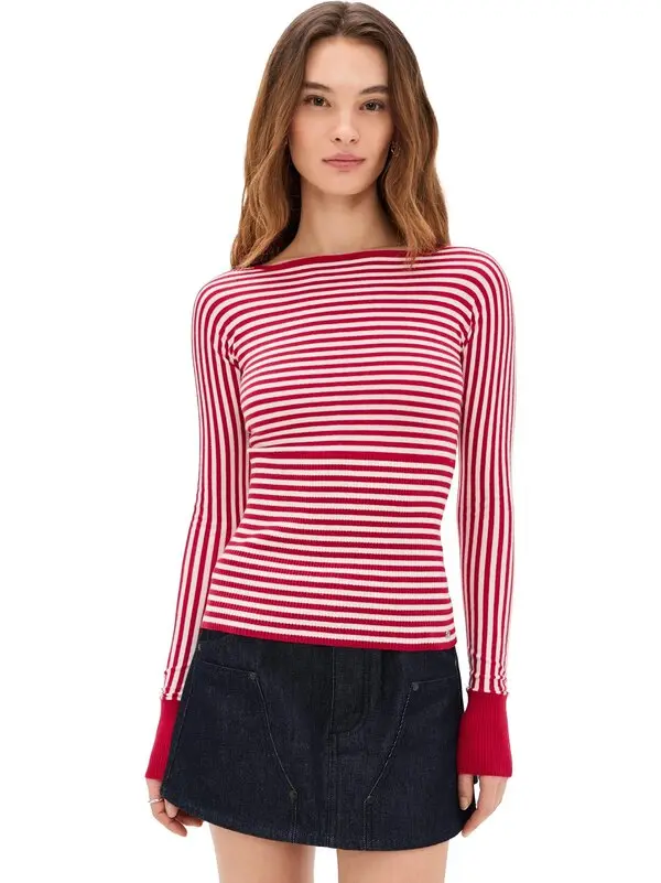 Miaou Odessa Top - Red Stripe
