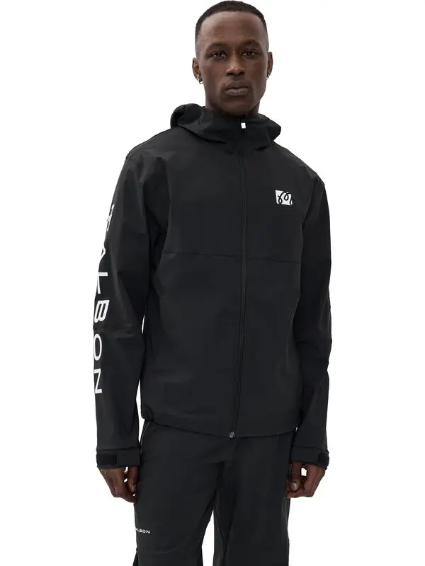 MALBON Performance Full Zip Shell Jacket - Black