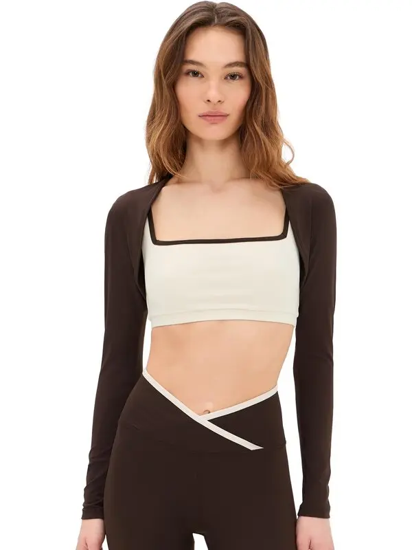 Strut This The Balero Shrug - Kona/shell