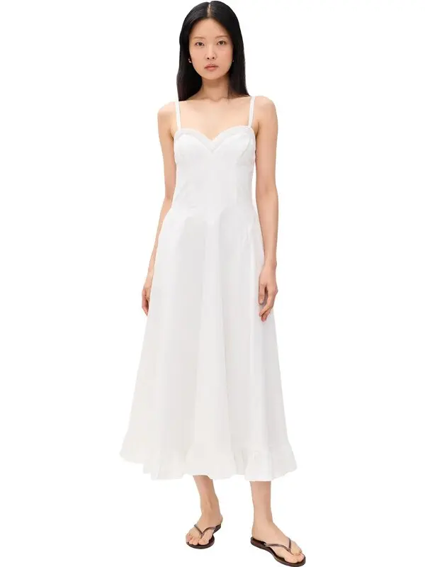Free People Another Season Midi Dress - Coconut Milk