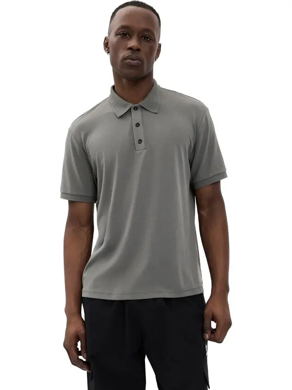 Rag & Bone Slim Polo In Tech Pique - Gmst