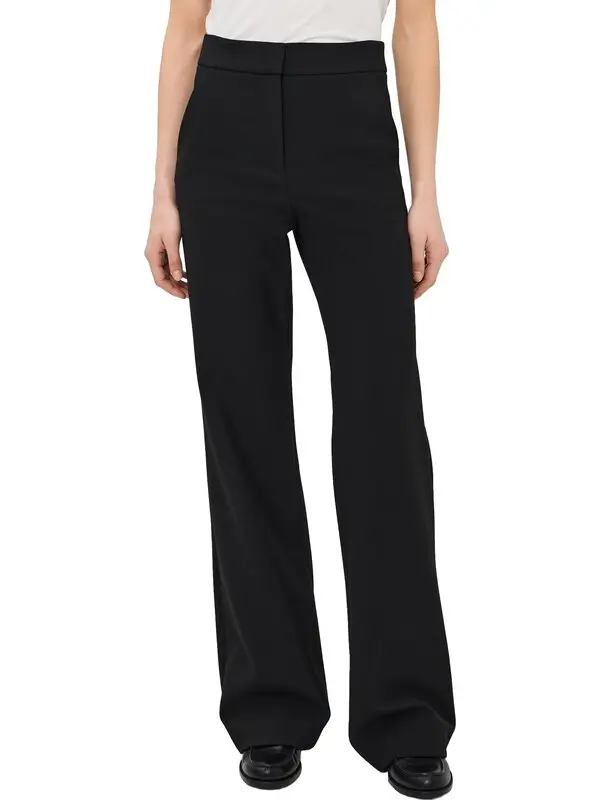 Veronica Beard Tonelli Wide Leg Pants - Black