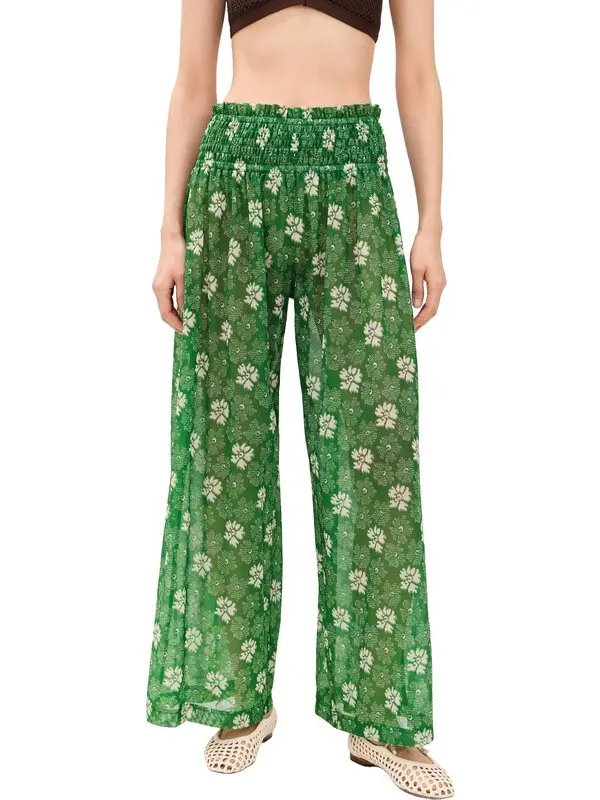 Sea Gloria Print Pants - Green