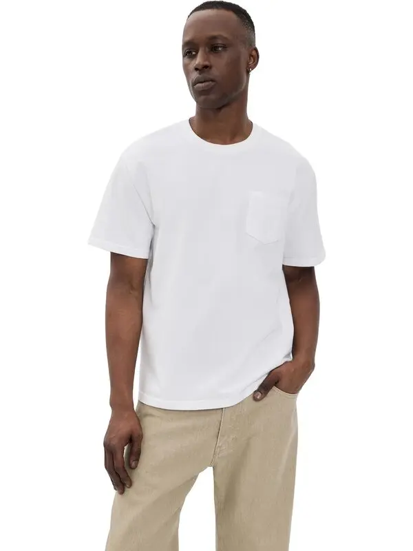 Marine Layer Relaxed Cloud 9 Jersey Tee - White