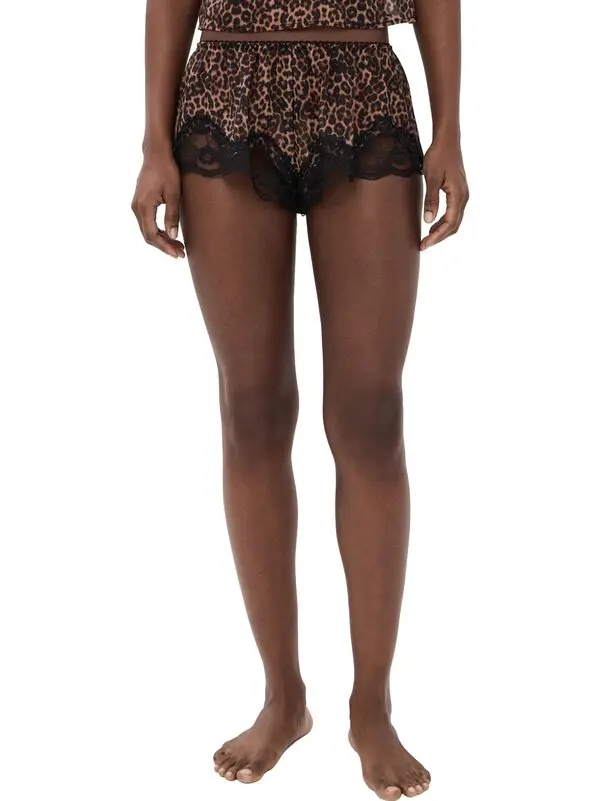 KAT THE LABEL Hayden Shorts - Leopard