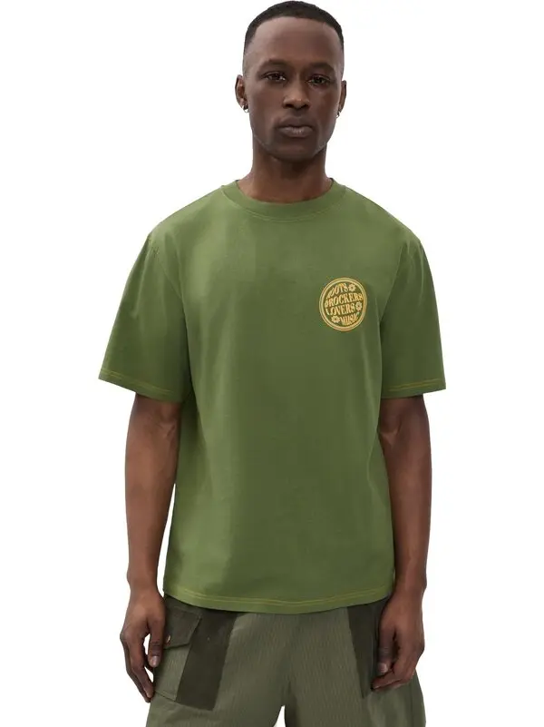 NICHOLAS DALEY Poster Tee - Olive