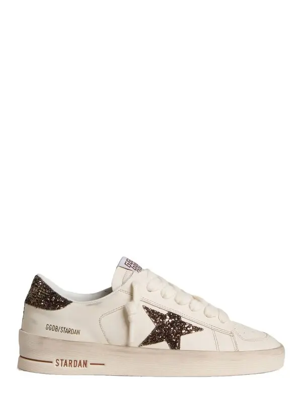 GOLDEN GOOSE Stardan Leather Sneakers - Brown
