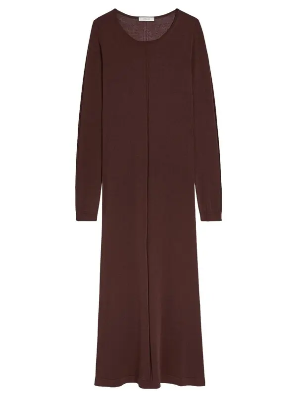 LEMAIRE Fine-knit Midi Dress - Brown