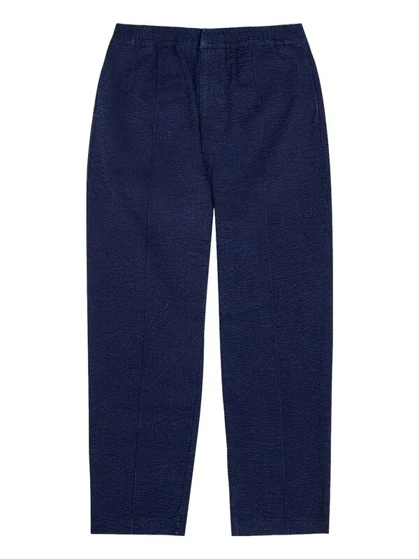 Officine Générale Hadrian Seersucker Trousers - Navy