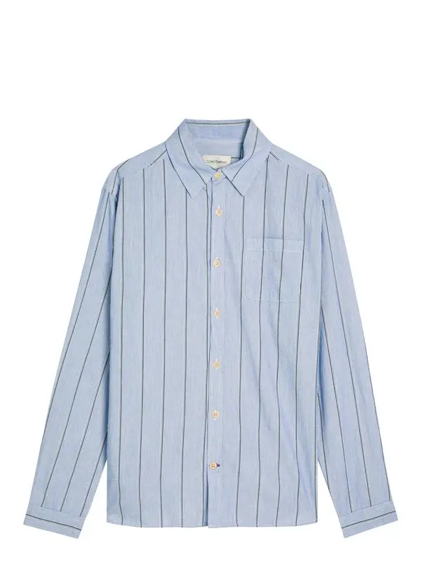 Oliver Peoples New York Special Striped Cotton Shirt - Blue