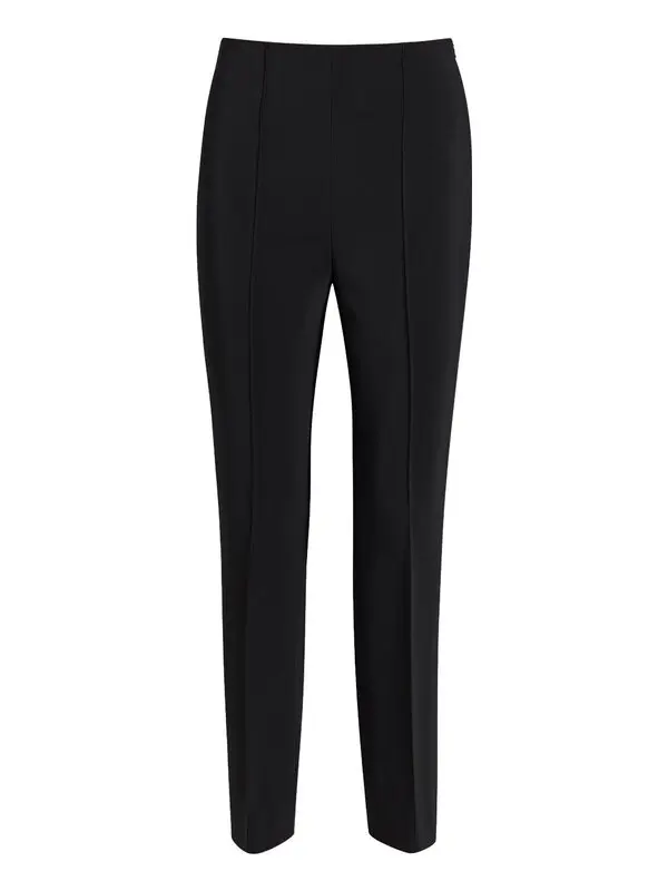 RÓHE Straight-leg Stretch-crepe Trousers - Black