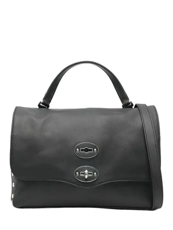 ZANELLATO Postina Shoulder Bag With Turn-lock Fastening - Black