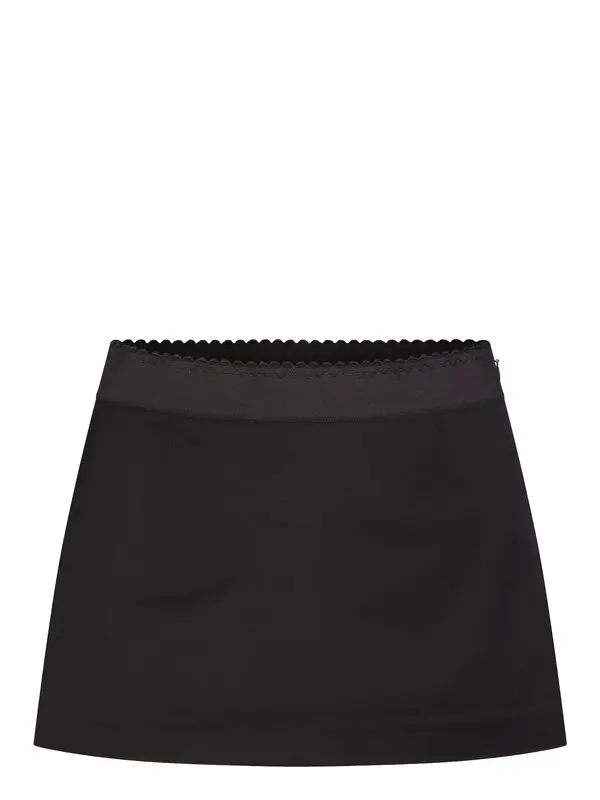 SKIMS Mini Satin Skirt - Obsidian