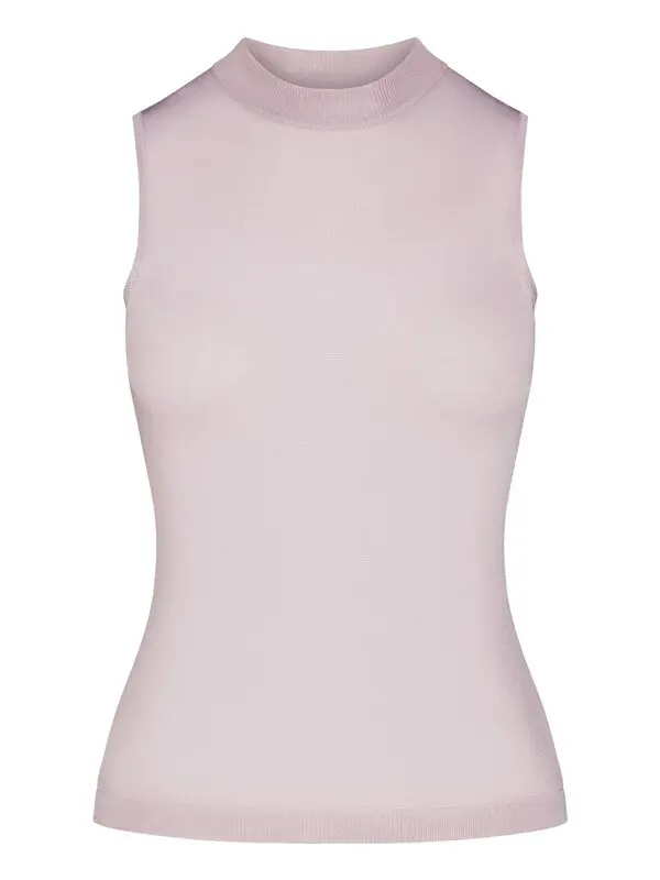 SKIMS Slinky Knit Mock Neck Tank Top - Iris Mica