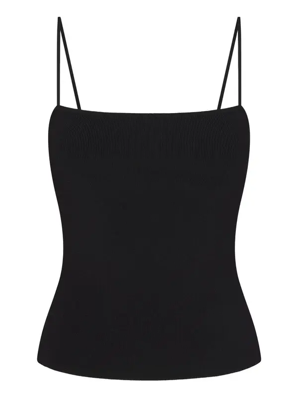 SKIMS Cami Top | Refined Knit - Obsidian