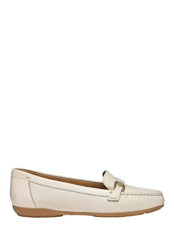 Geox Annytah Moc Buckle Loafers - Neutrals