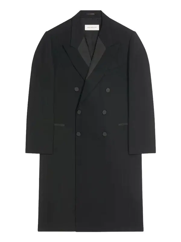 Dries Van Noten Double-breasted Coat - Black