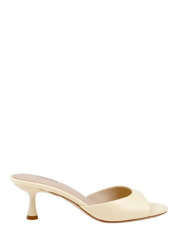 L'Agence Arleen Kitten-heel Mule - Lemon Leather