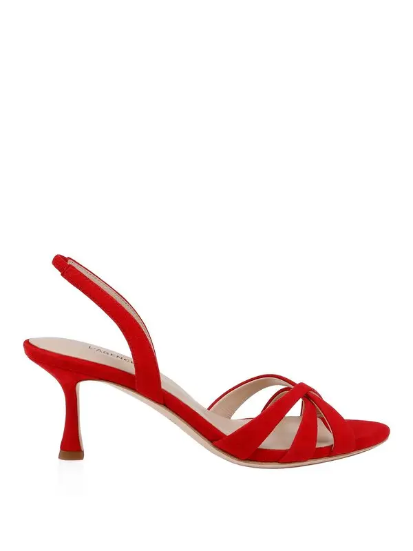 L'Agence Colwill Slingback Sandal - Red Suede