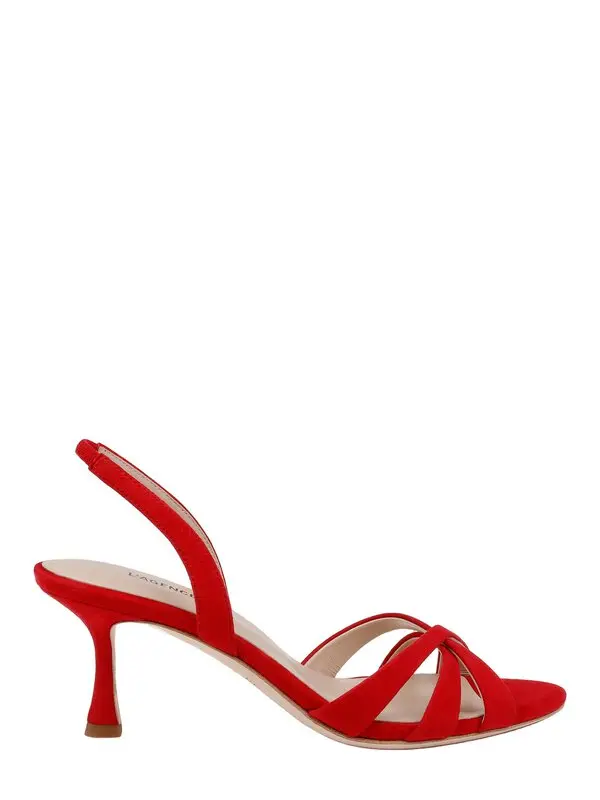 L'Agence Colwill Slingback Sandal - Red Suede