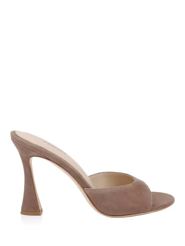 L'Agence Avery Suede Mule - Cardamom Suede