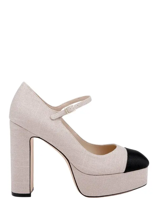L'Agence Lilles Platform Pump - Natural/black