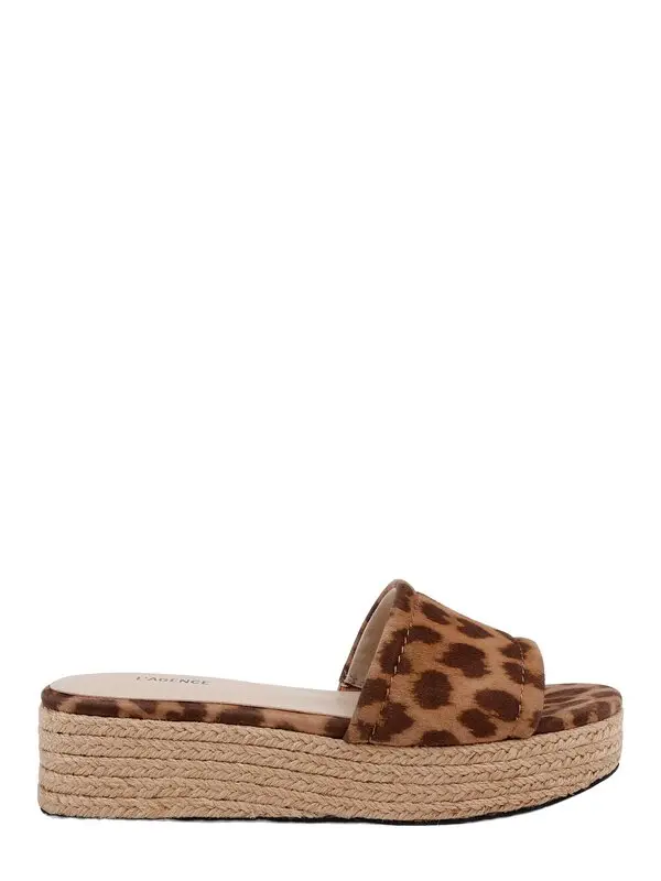 L'Agence Ramani Leopard Print Espadrille - Leopard Suede