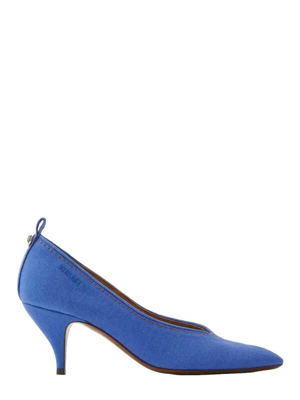 Versace Tina Denim Stiletto Pumps - Blue