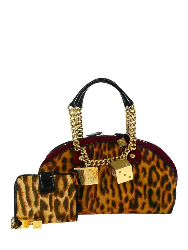 Dior 2004 Gambler Dice Tote Bag - Brown
