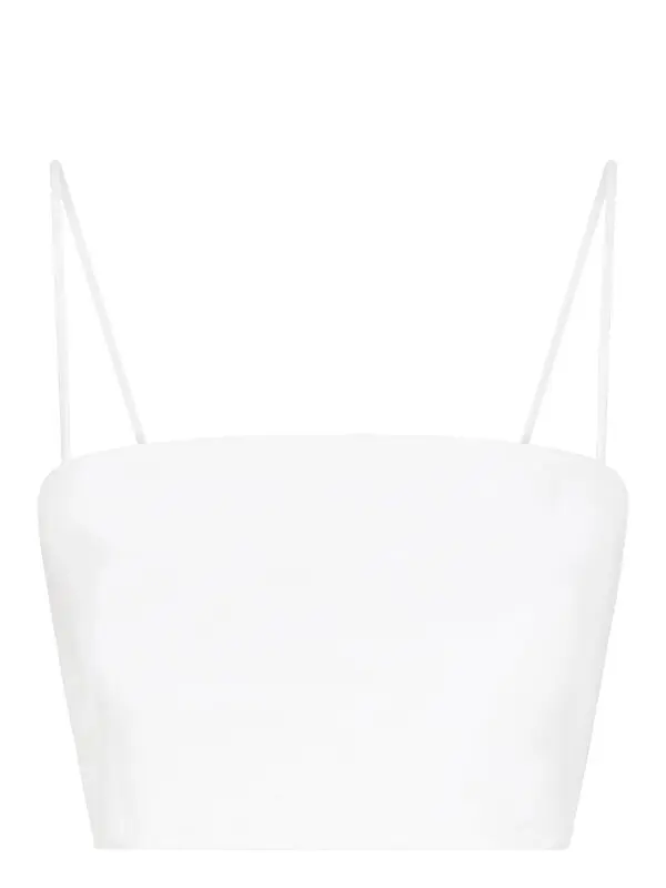 Gabriela Hearst Nadir Top In Sea Island Cotton - White