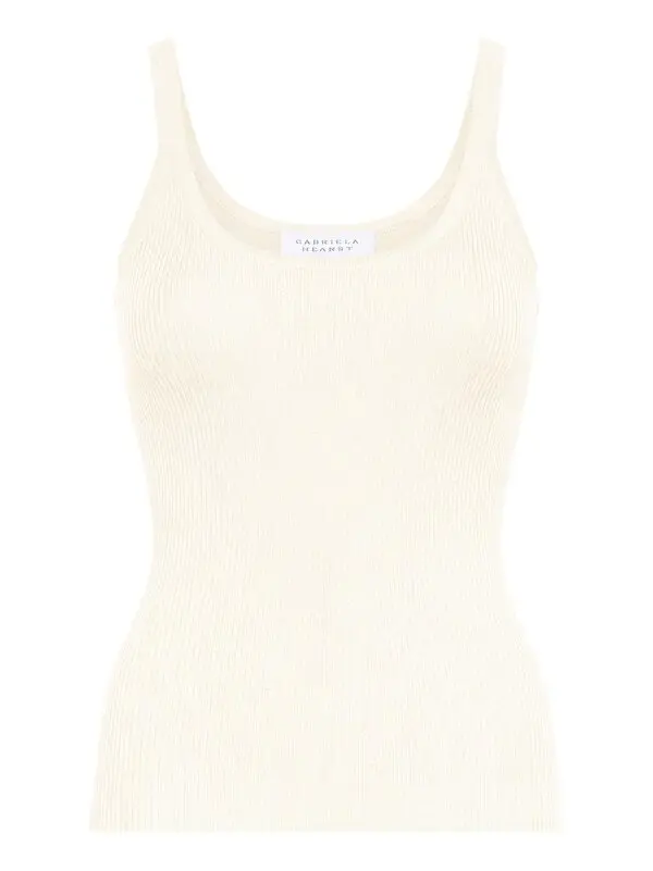 Gabriela Hearst Cinxia Knit Tank Top - Off White