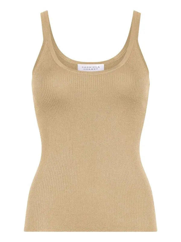 Gabriela Hearst Cinxia Knit Tank Top - Hay