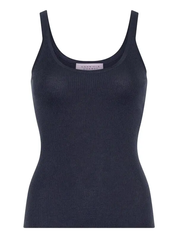 Gabriela Hearst Cinxia Knit Tank Top - Denim
