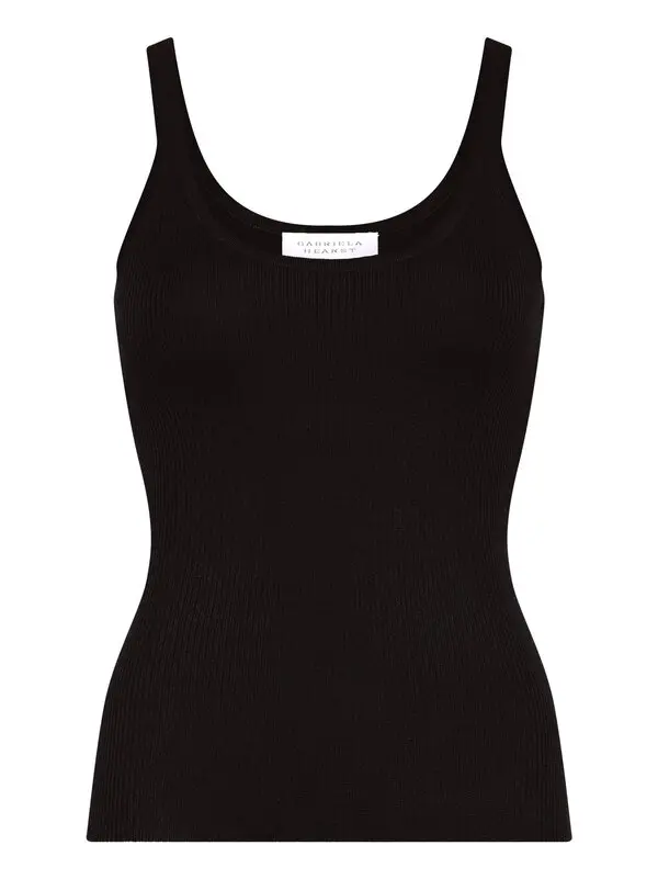 Gabriela Hearst Cashmere Silk Knit Tank Top - Black