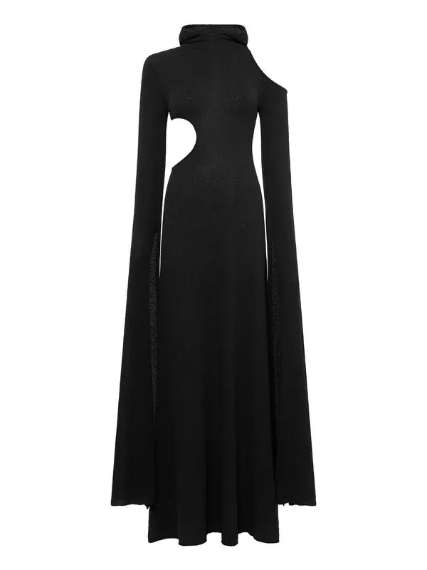 Gabriela Hearst Daya Cutout Knit Maxi Dress - Black