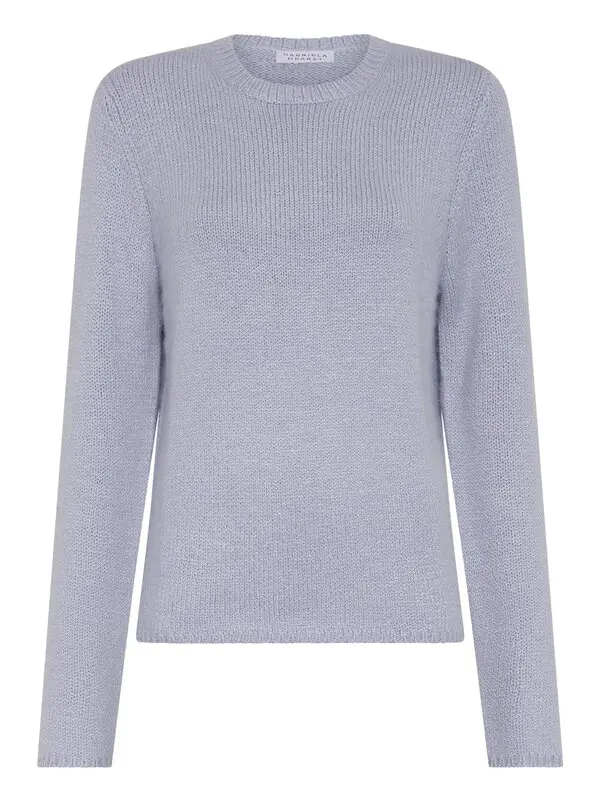 Gabriela Hearst Titus Knit Cashmere Sweater - Light Blue