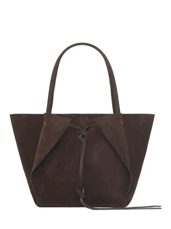 Gabriela Hearst Marija Suede Tote Bag - Chocolate