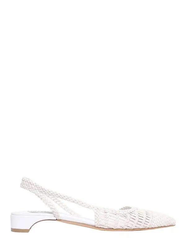 Gabriela Hearst Perro Braided Slingback Pumps - White