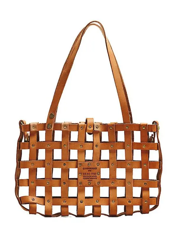 CAMPOMAGGI Valerie Woven Shoulder Bag - Natural