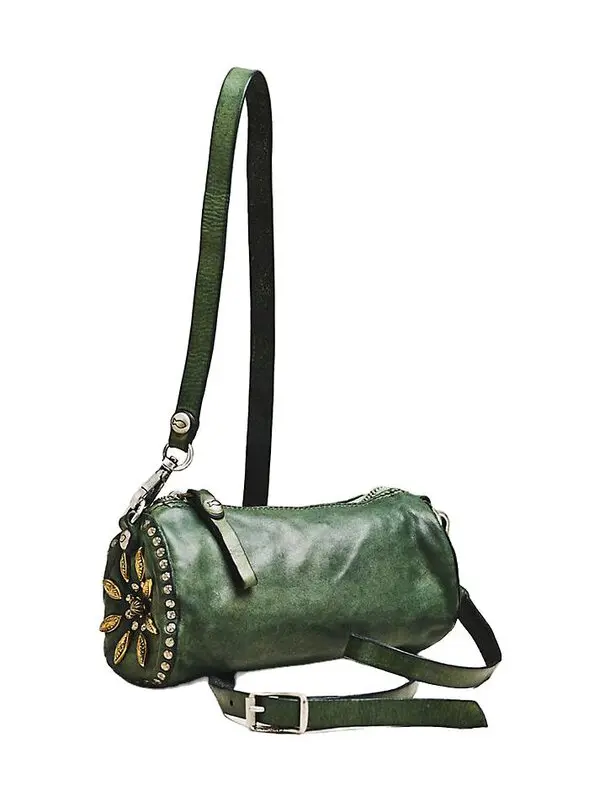 CAMPOMAGGI Licia Crossbody Barrel Bag - Lake