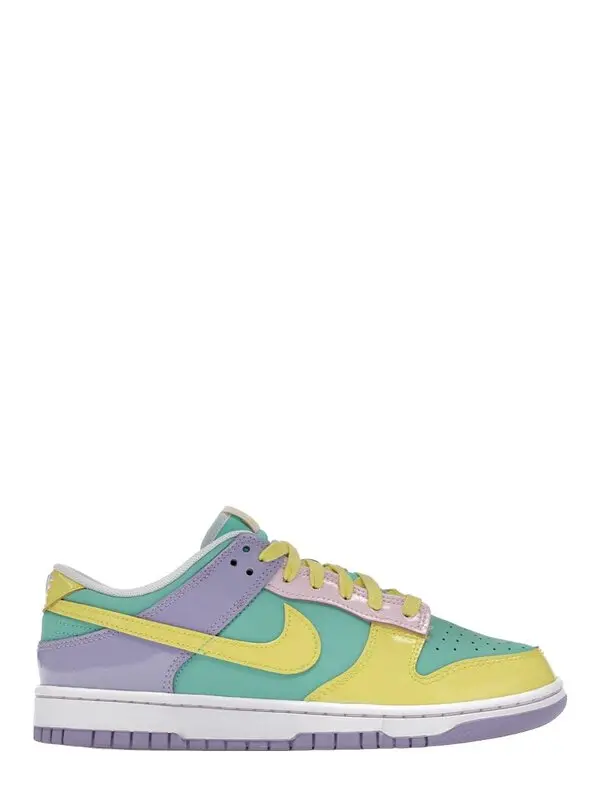 Nike Dunk Low Easter Sneakers - Emerald Rise/yellow Pulse/hydrangeas