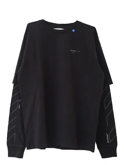 Off-White Diag Unfinished T-shirt - Black/silver