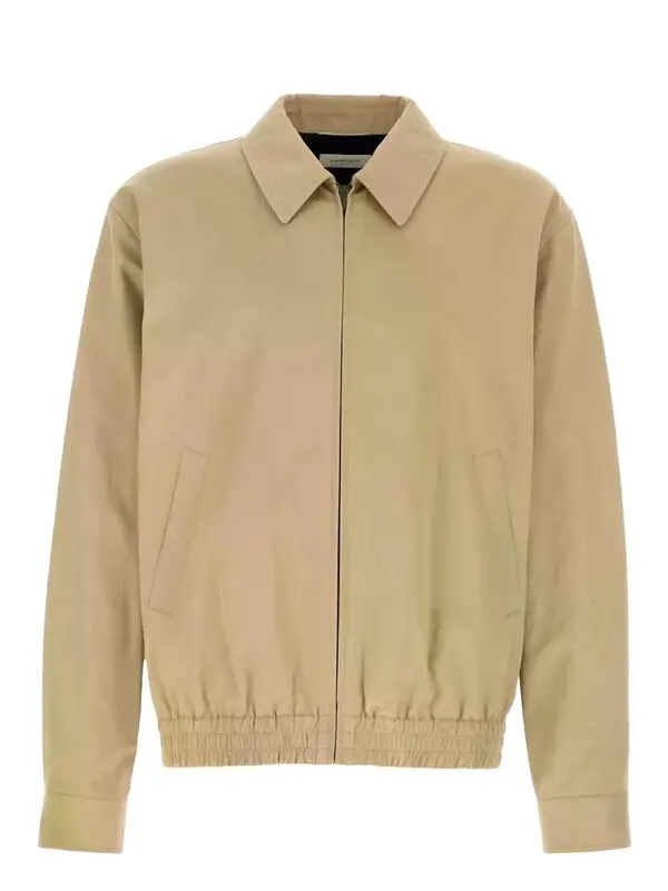 Saint Laurent Gabardine Zip-up Jacket - Neutrals