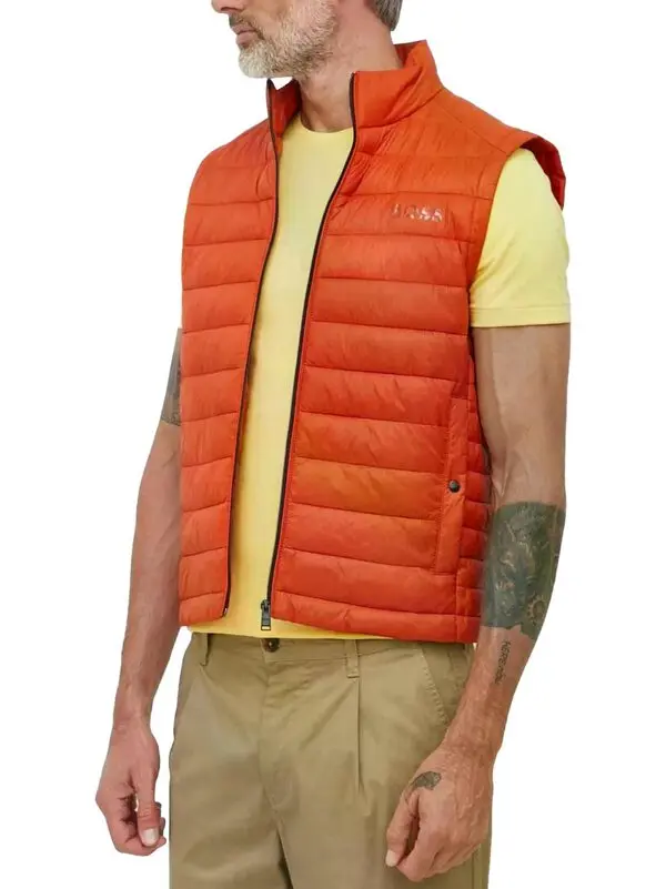 BOSS Quilted Zip-up Jacket - Orange