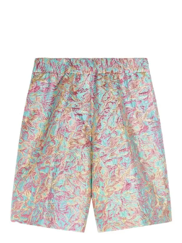 Dries Van Noten Jacquard Shorts - Blue
