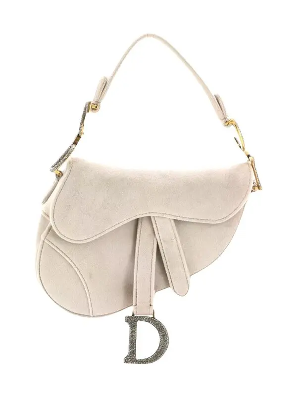 Dior Saddle Mini Shoulder Bag - Grey